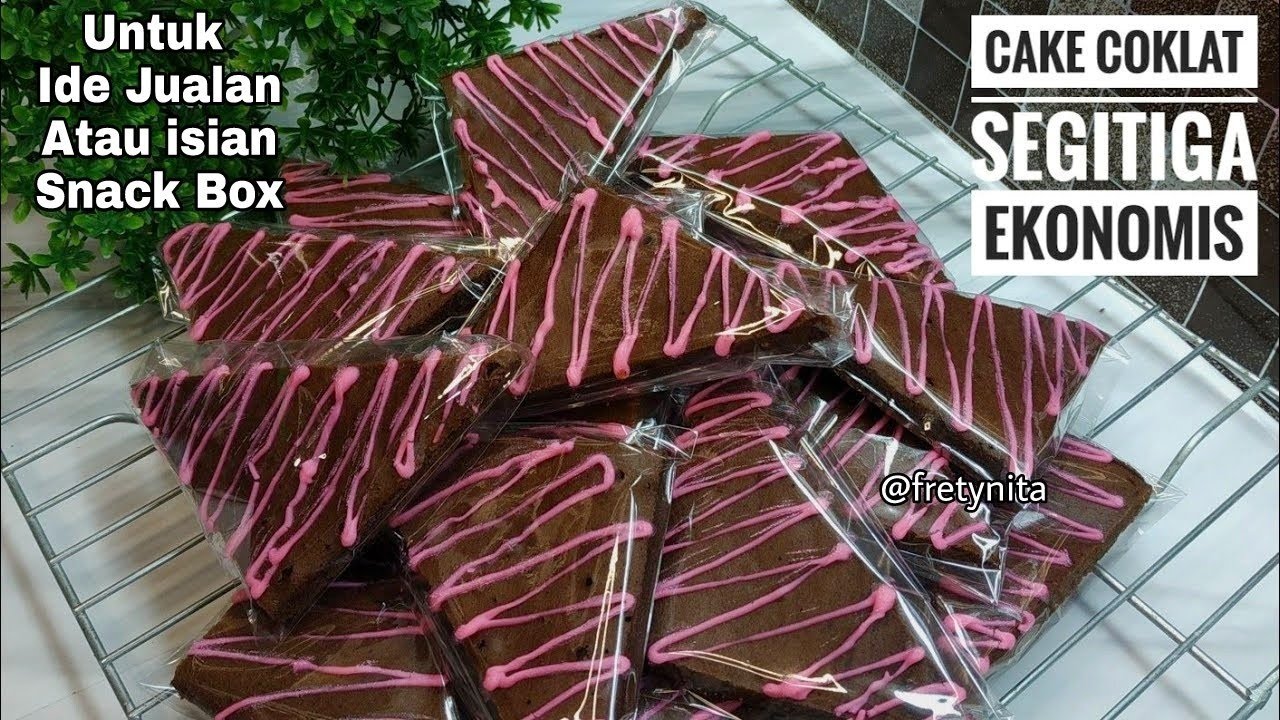 CARA MEMBUAT CAKE COKLAT SEGITIGA EKONOMIS BANGET ENAK DAN SEDERHANA ...