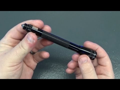 Mini Mag AAA Flashlight Glass Breaker Tip Cap - YouTube