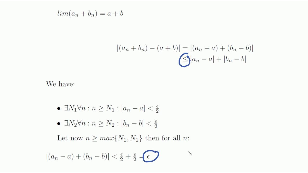 Algebraic Limit Theorem part 2 Of 4 addition Proof YouTube algebraic-limit-theorem-part-2-of-4-addition-proof-youtube