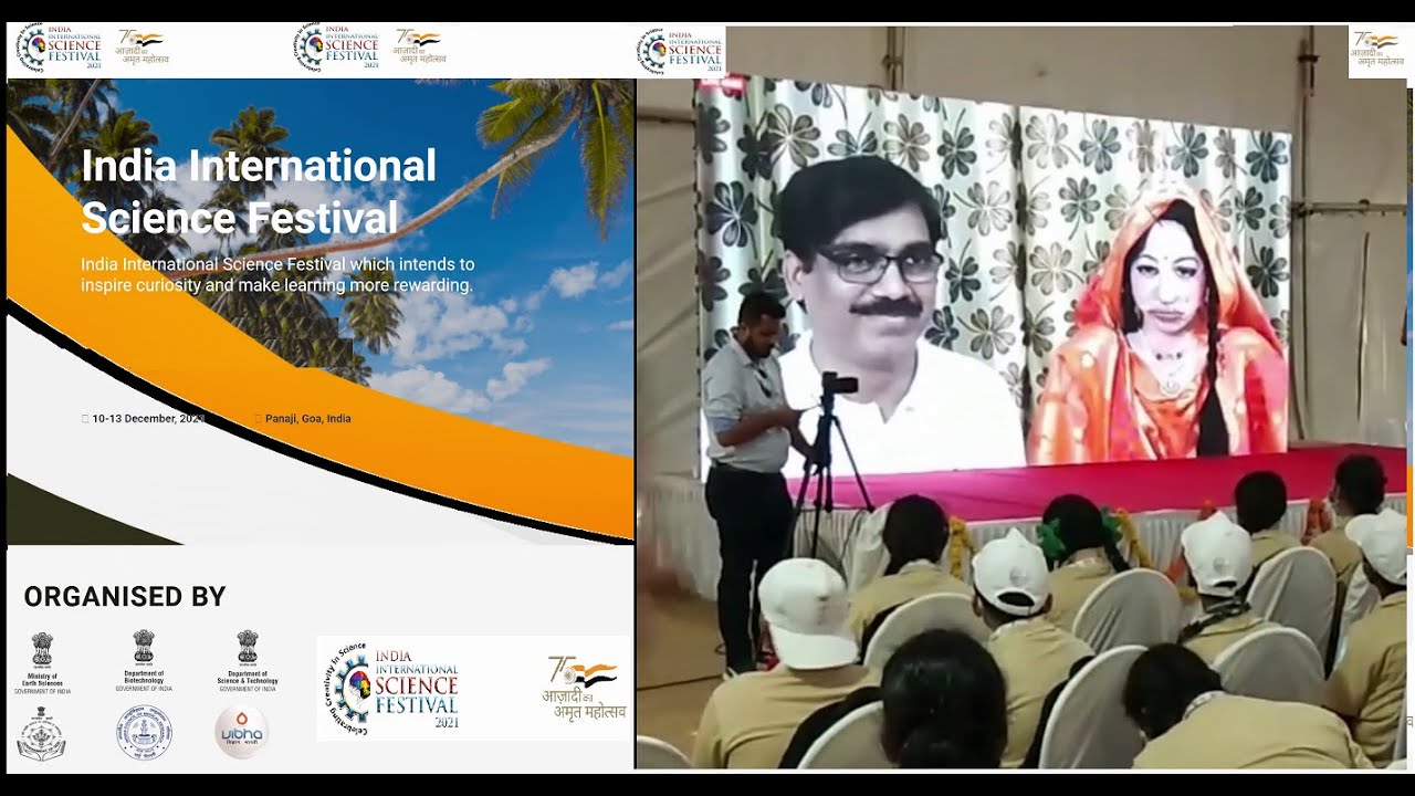 Robot Shalu in "India International Science Festival 2021" at Goa | A ...