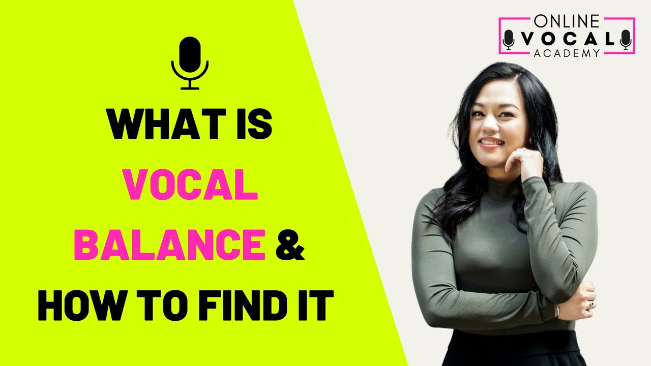 Vocal Health and Technique Balance - Musical Mum