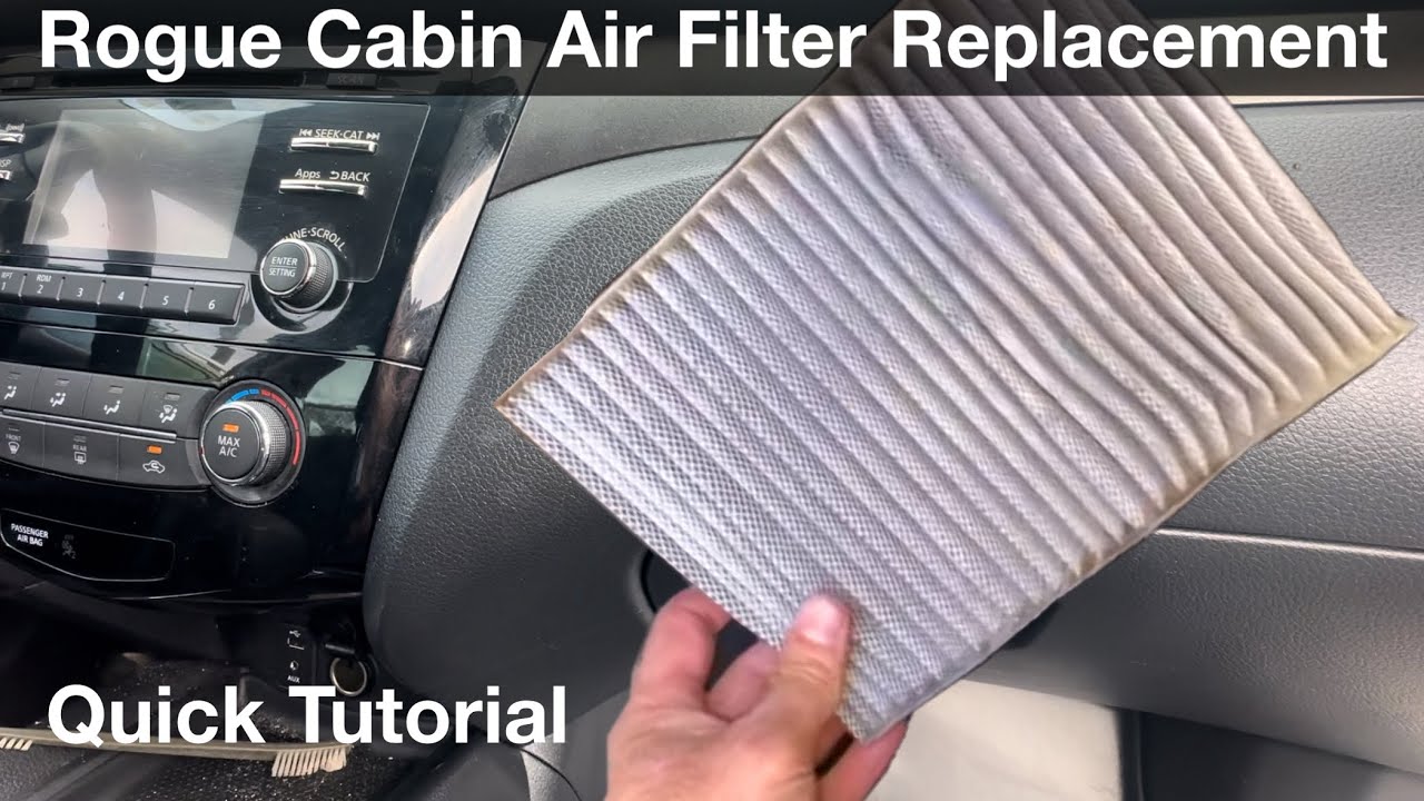 How to replace cabin air filter on a Nissan rogue 2015 - YouTube