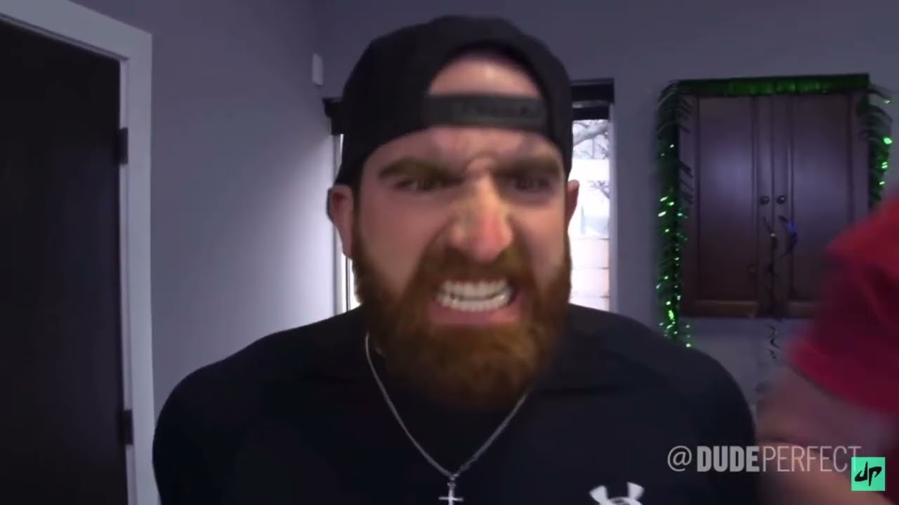 Dude Perfect Super Bowl Stereotypes “Rage Monster” In reverse! - YouTube