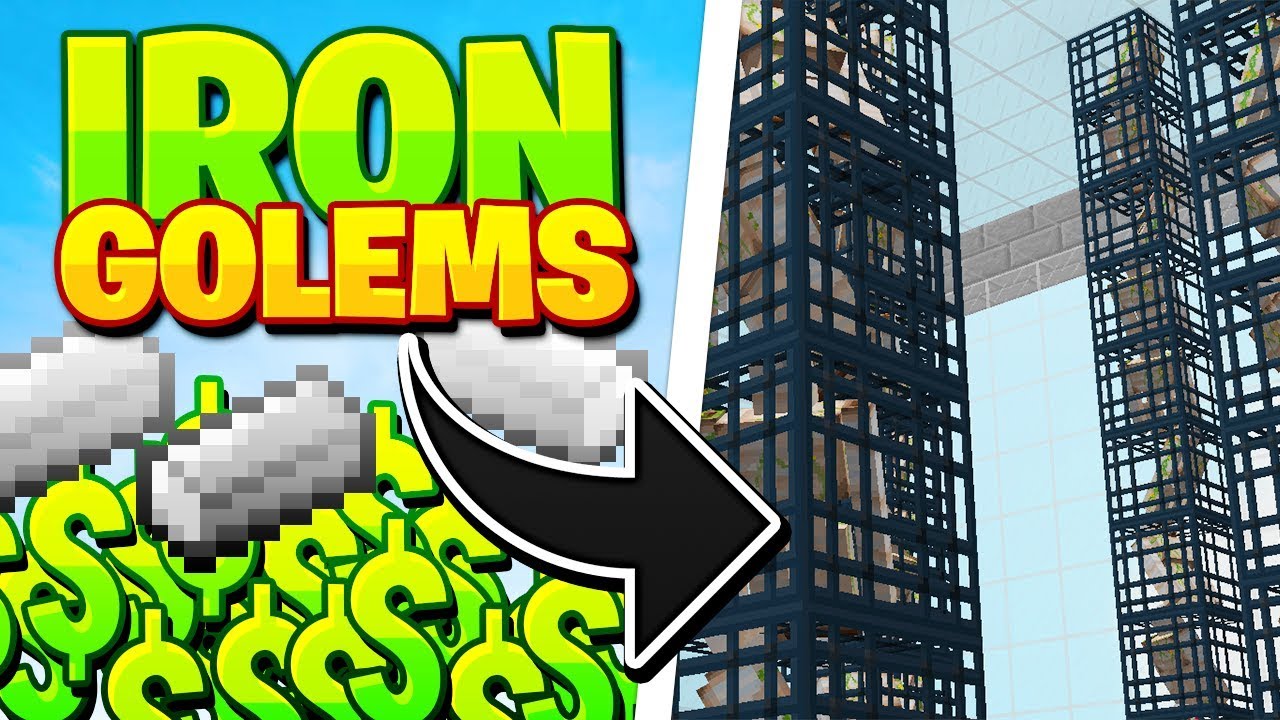 THIS IRON GOLEM FARM WILL MAKE US RICH| Minecraft Skyblock #4 - YouTube