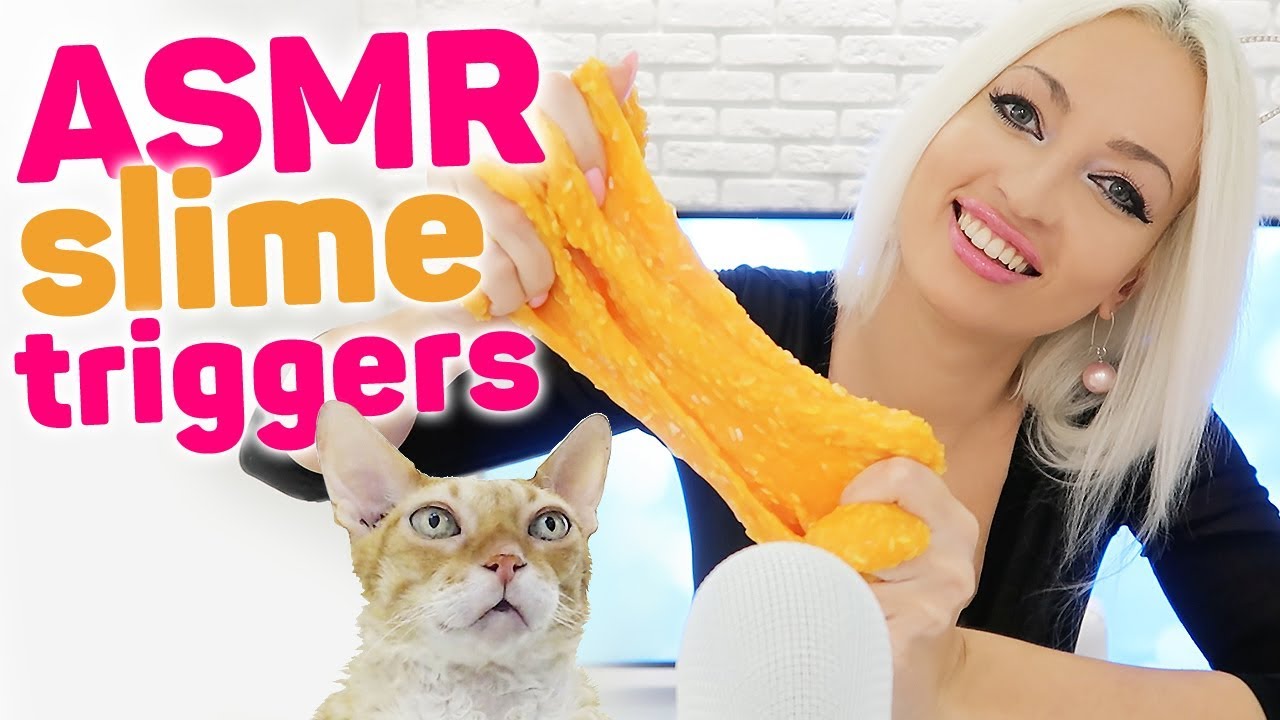 ASMR Slime Triggers 💤No Talking (SQUISHING, POKING, CRUNCHING ...