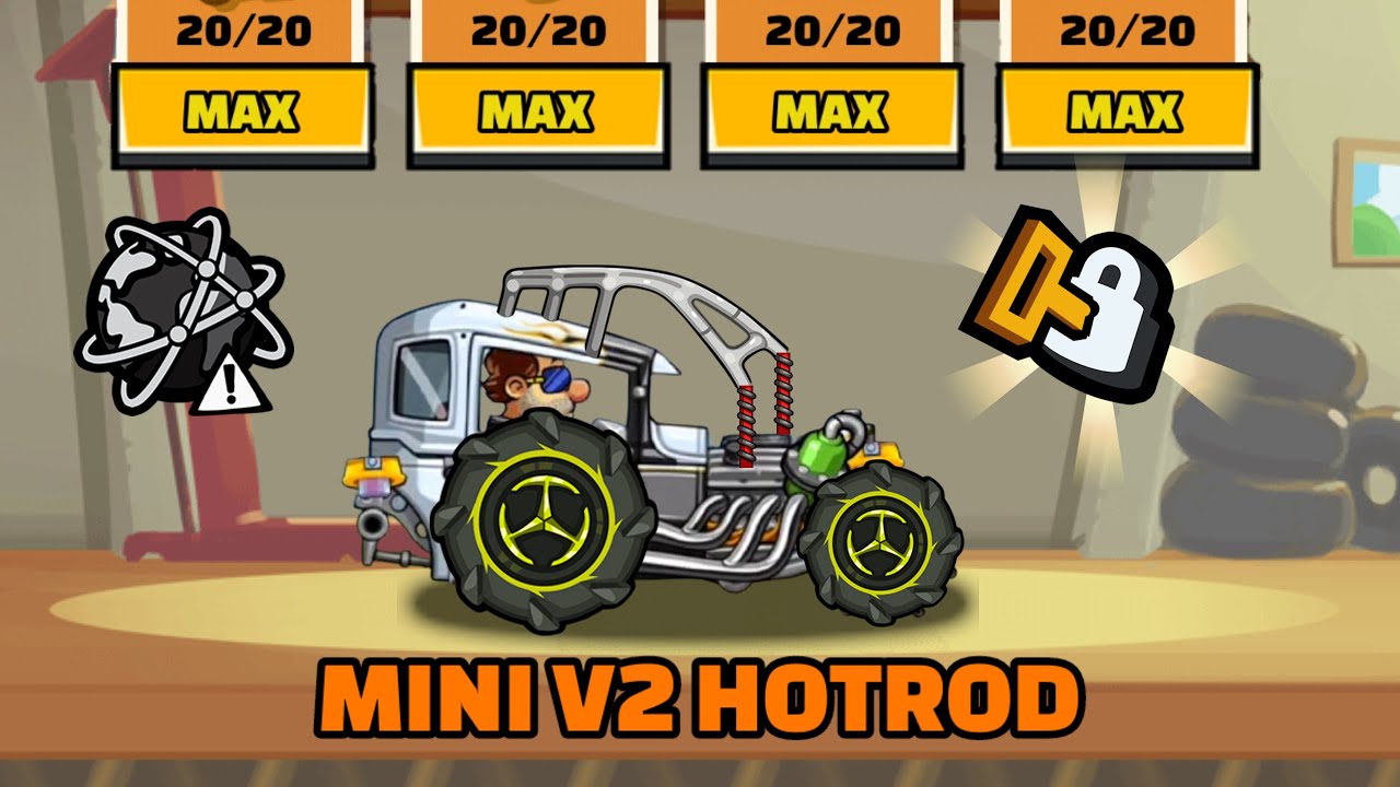 NEW VEHICLE 🤔 MINI V2 HOTROD & 6 MAP CHALLENGES | Hill Climb Racing 2 ...