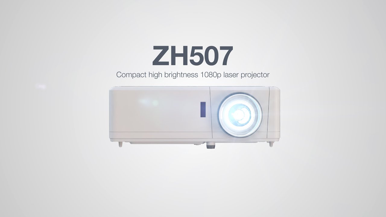 Optoma ZH507 - Compact high brightness 1080p laser projector - YouTube