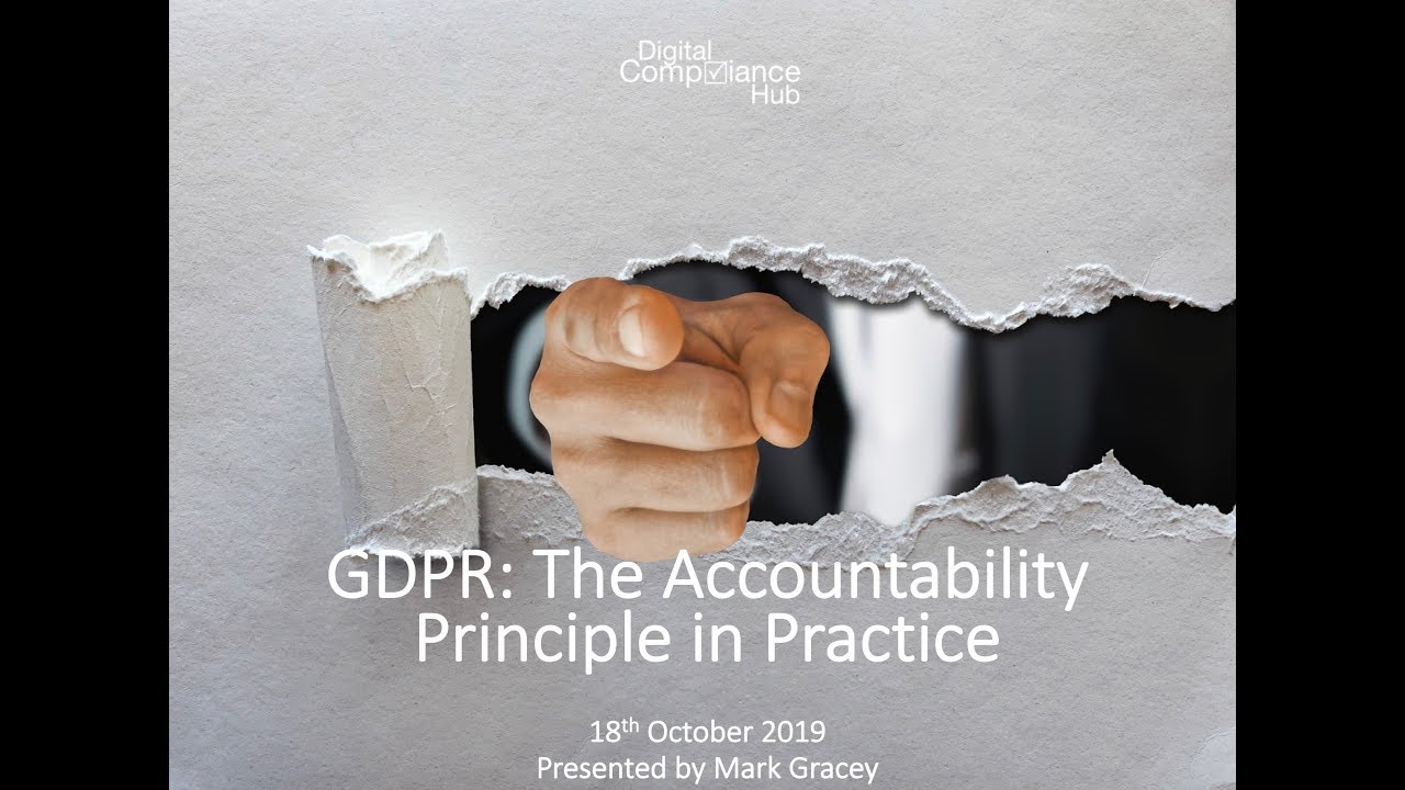 GDPR Accountability Principle - YouTube