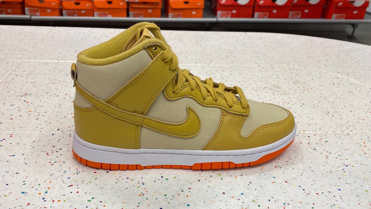 Nike Dunk High “Wheat Gold Safety Orange” - Style Code: DV7215-700 ...