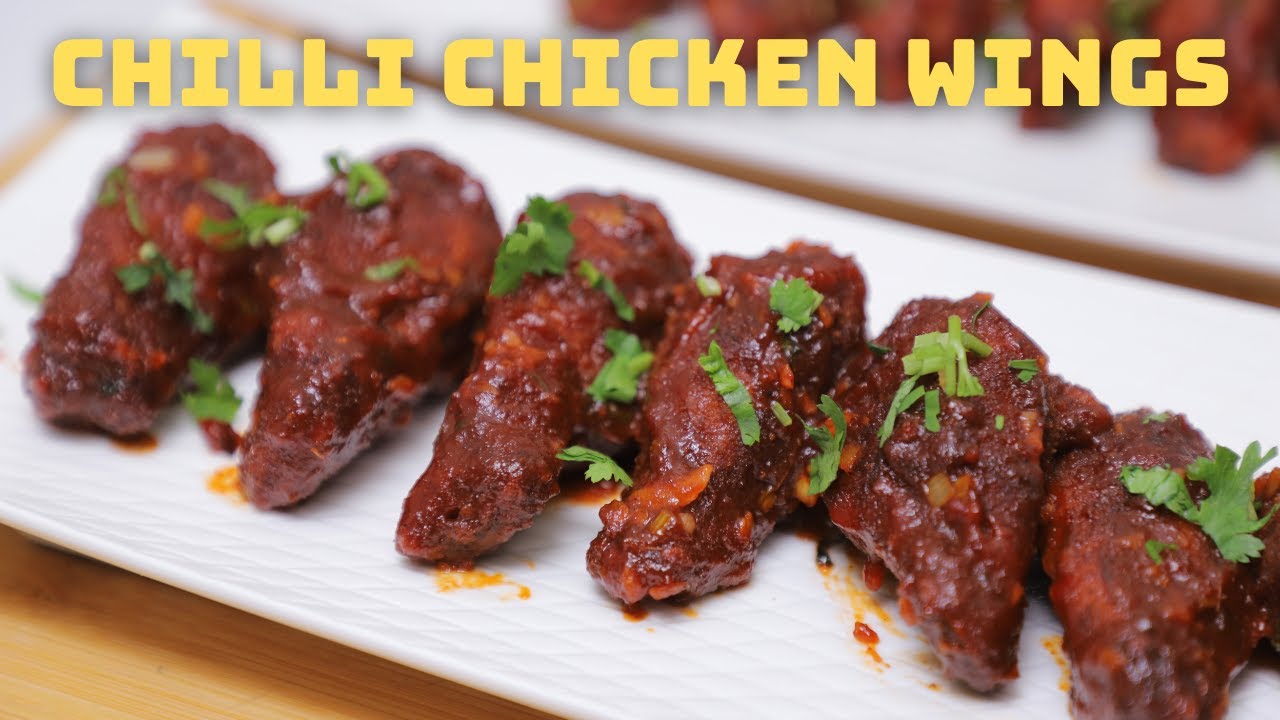 Chilly Chicken Wings Recipe | चिली चिकन विंग्स | Cook with Savi - YouTube