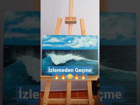 Yağlı boya deniz manzara #shorts #freefire #amazing #art #fail #keşfet #like #viral #shortsvideo