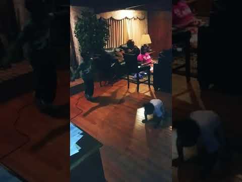 My nieces and stepson full of energy