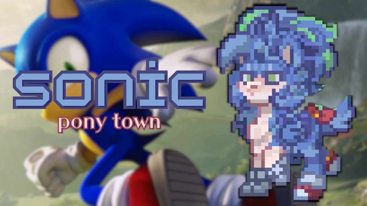 💎) Sonic The Hedgehog : [ pony town skin ] - YouTube
