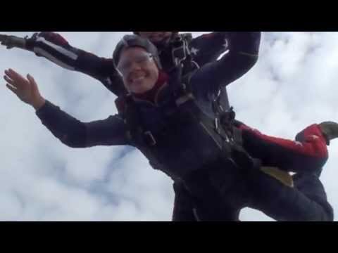 My first parachute tandem freefall jump skydiving with UK parachuting ...