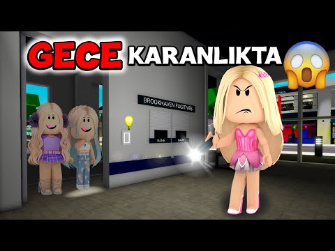 GECE KARANLIKTA KORKUTUCU SAKLAMBAÇ ( POLİS KARAKOLU ) 😱 ROBLOX BROOKHAVEN 🏡 RP | KÜBRA NİSA
