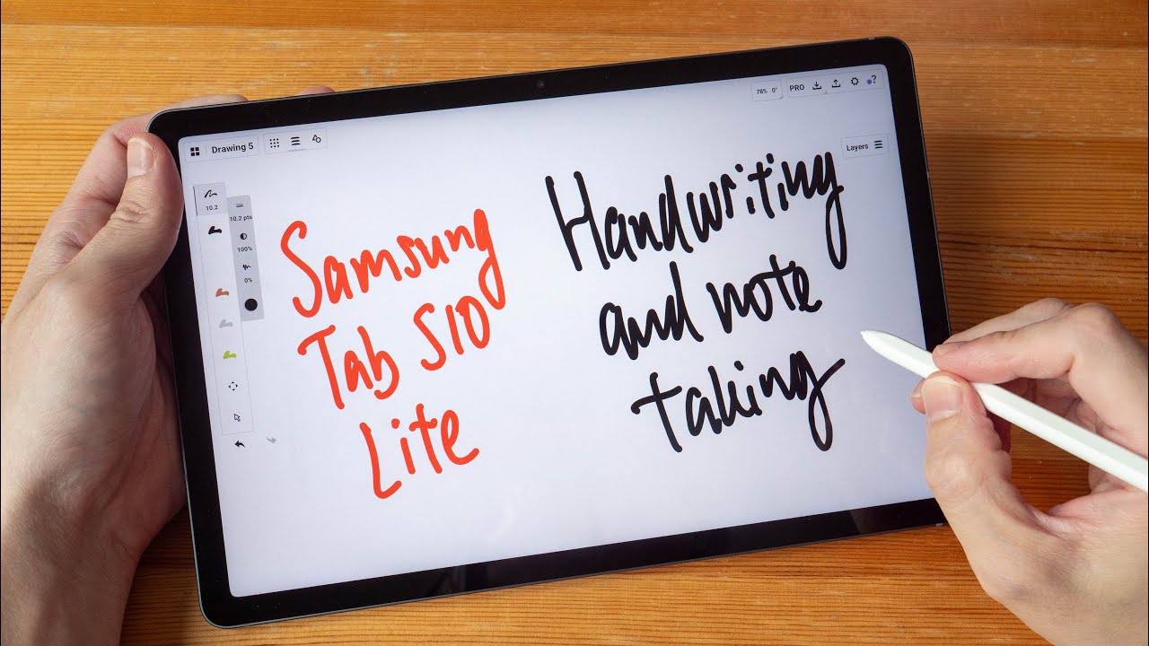 Samsung Tab S10 Lite note taking handwriting test - YouTube