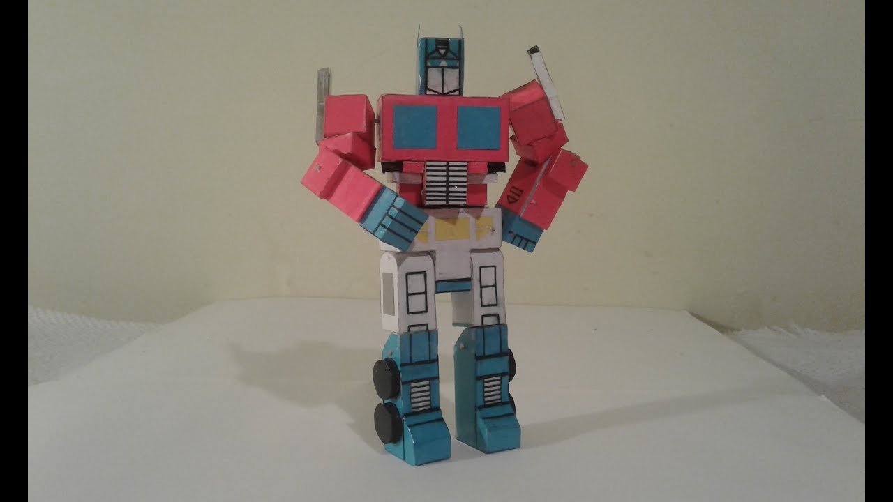 Papercraft Optimus Prime (VERSION 2) - YouTube