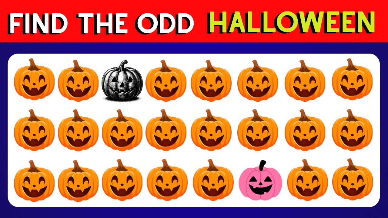 🎃 Find the Odd – Halloween Edition 👻 | 25 Spooky Challenges (Part 1 ...