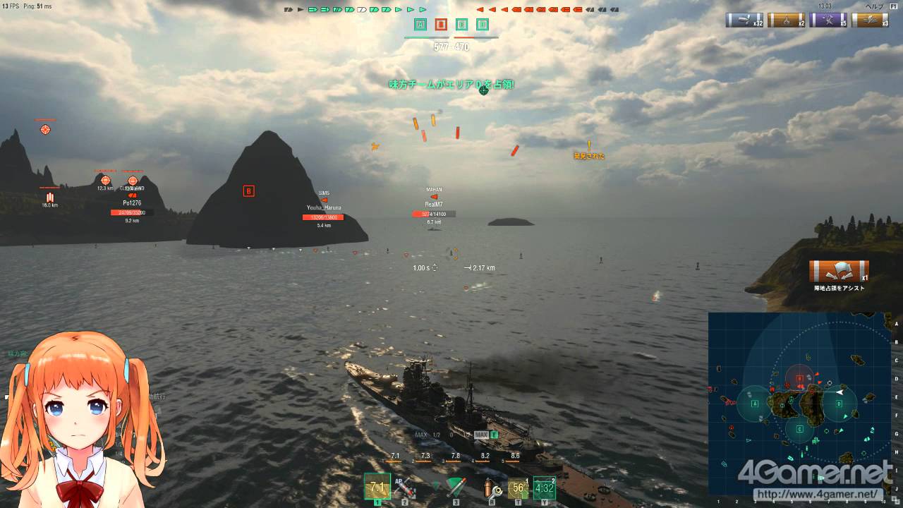 FaceRig＋Live2Dで，2DアバターをWorld of Warships上に表示させた例 - YouTube