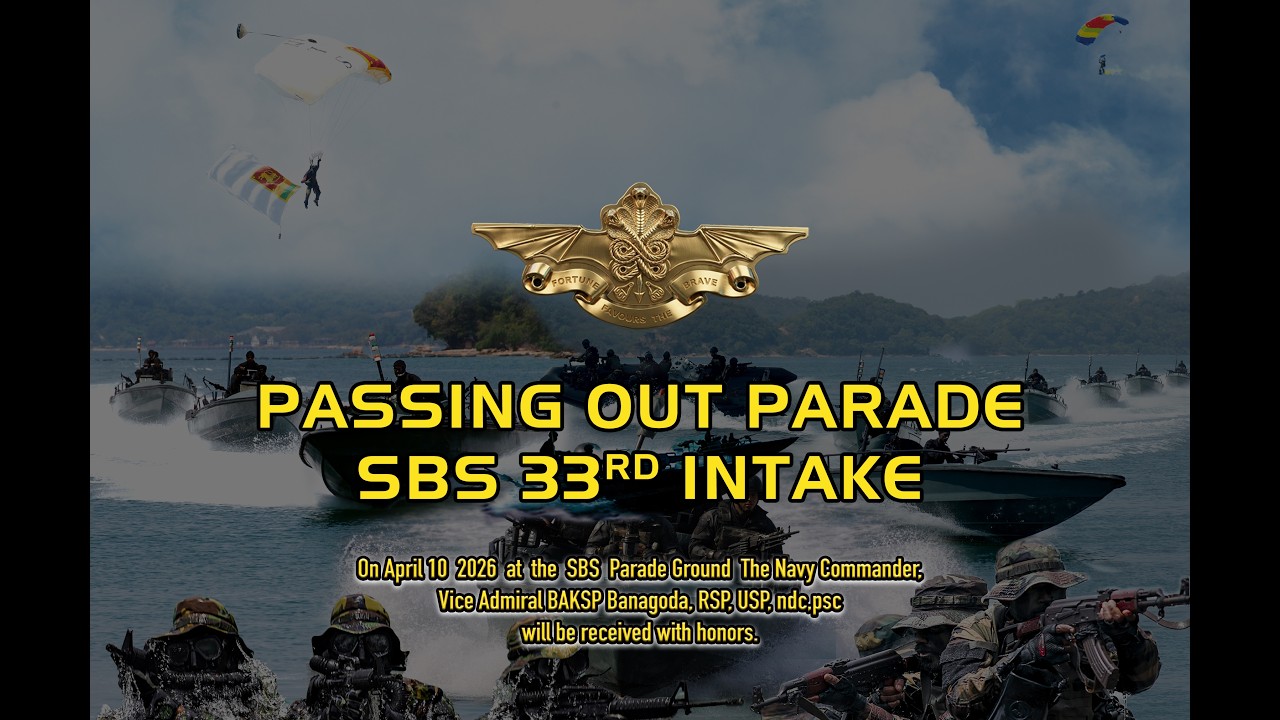 PASSING OUT PARADE OF 33RD SBS INTAKE | LIVE FROM SBS HQ | SRI LANKA ...