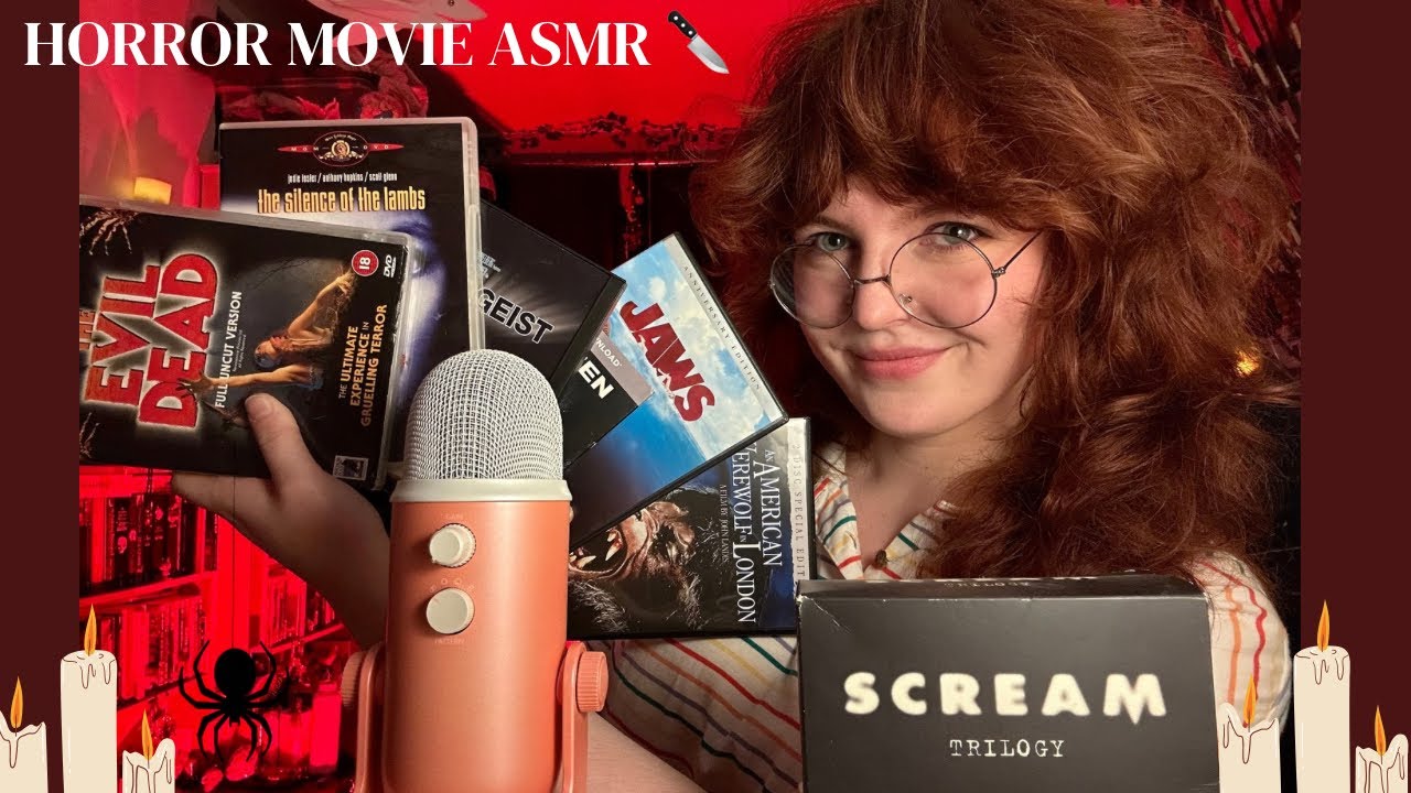 Halloween horror DVD ASMR 🩸 case scratching + whisper talking - YouTube