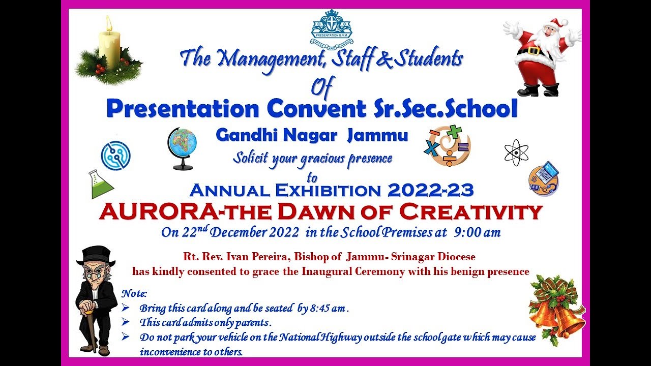 PRESENTATION CONVENT SCHOOL, JAMMU (A Christmas Carol - 2022-23) - YouTube
