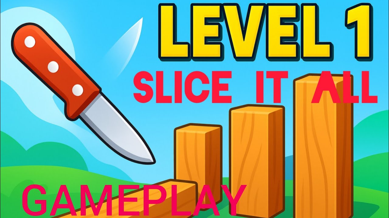 Slice It All Gameplay | Satisfying Knife Flipping Challenge | Level 1 ...