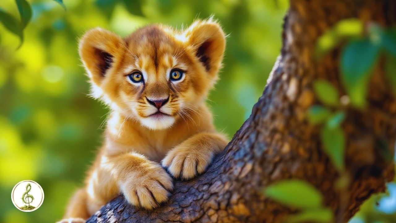 Super Cute Baby Animals 🦁 Relaxing Music to Relieve Stress, Anxiety ...