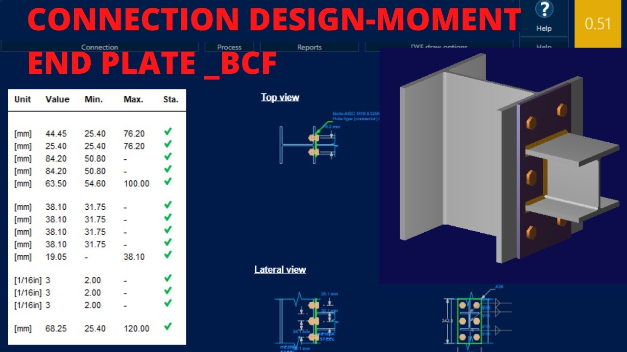 How to Design Moment End Plate Connection - Beam-Column-Flange ...