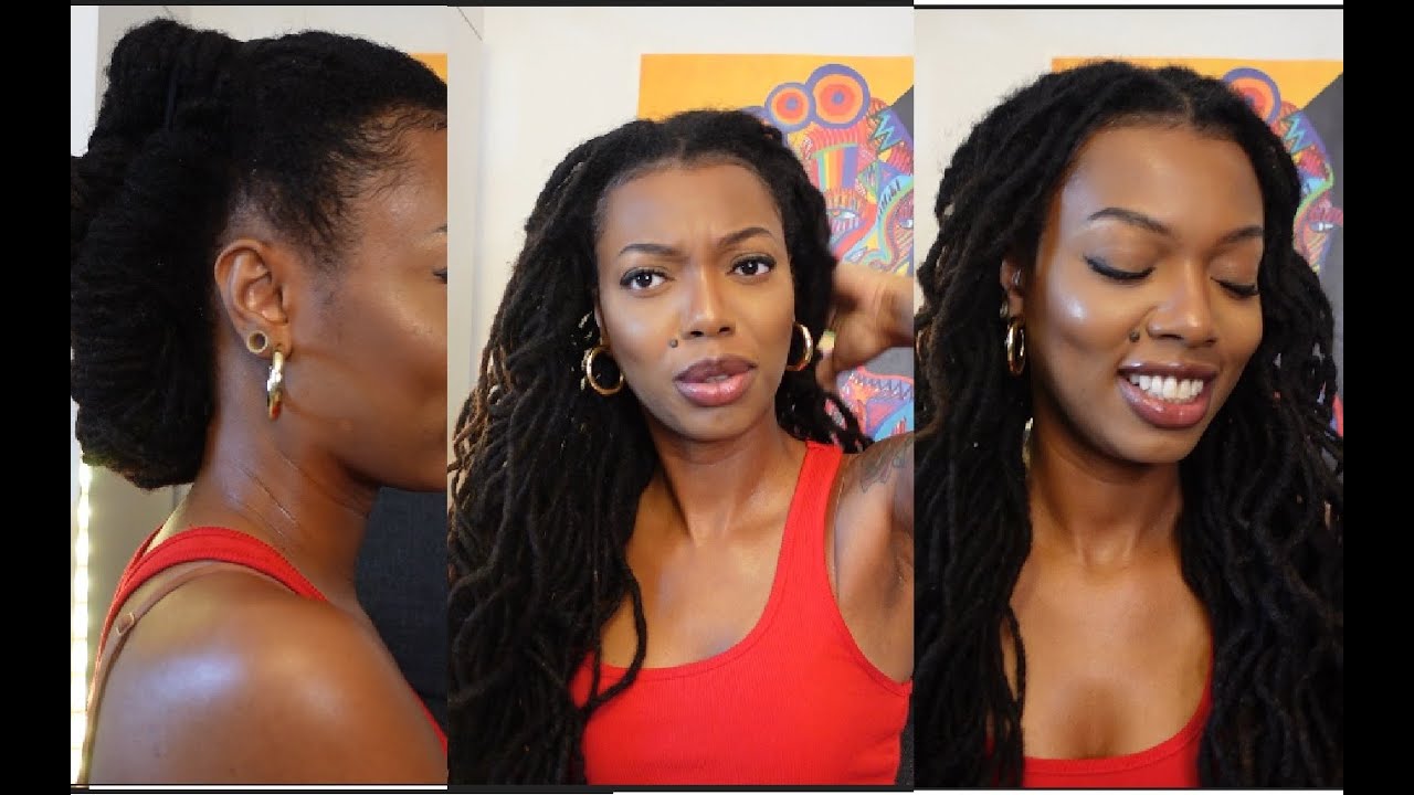 Headband Curls Trick for Long Locs - YouTube
