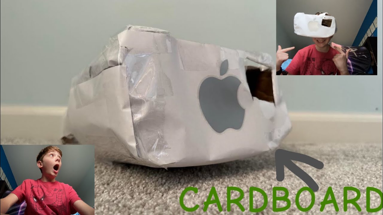 NEW CARDBOARD APPLE VISION PRO THAT ACTUALLY WORKS - YouTube