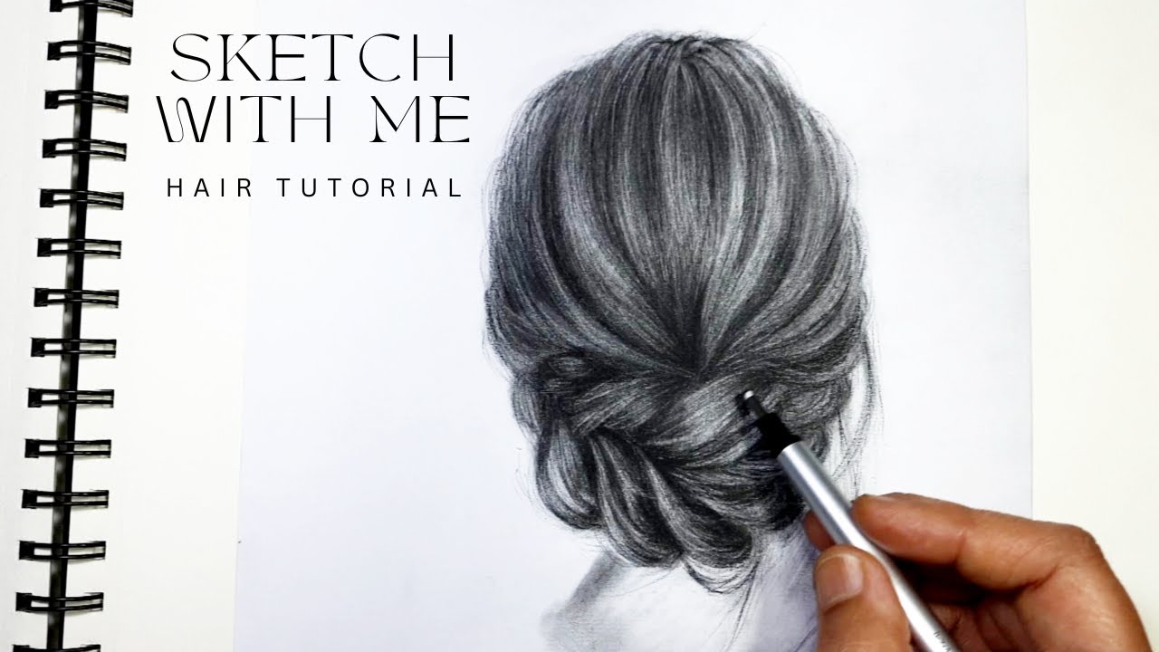 Hair Drawing and Sketching Tutorial - YouTube