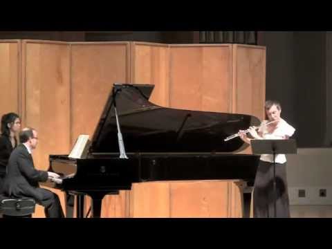 Molly Barth Hindemith Flute Sonata Sehr lebhaft - YouTube