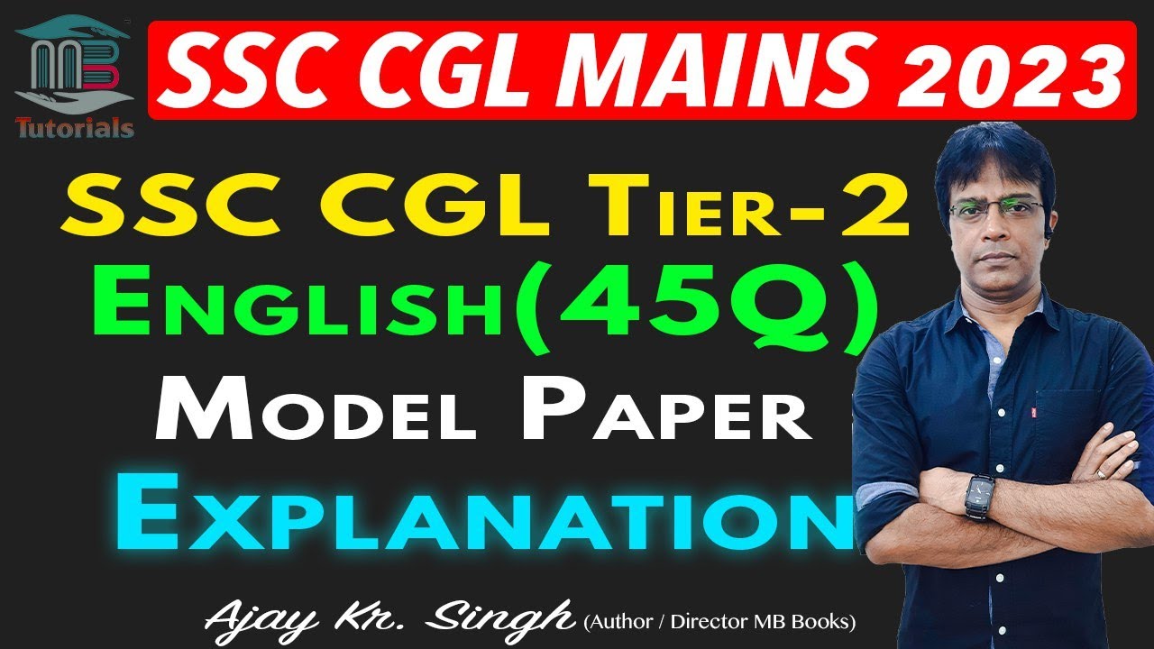 🔴Live🔴 CGL Tier-2 Model Paper Solution | 45 Questions | Ajay Kumar ...