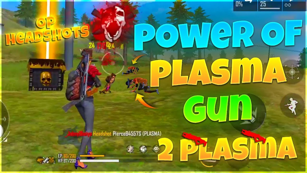 Plasma Gun Challenge | Free Fire | Power Of Plasma Gun | Op Headshots ...