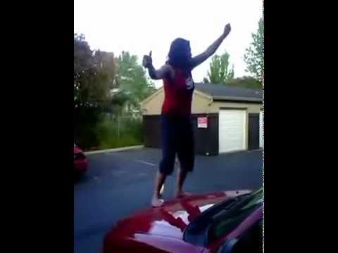 Crazy lady dancing to P!nk - YouTube