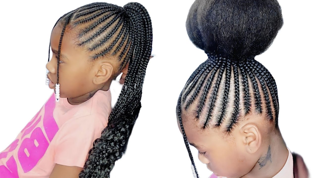 How to do pony tail cornrows - YouTube