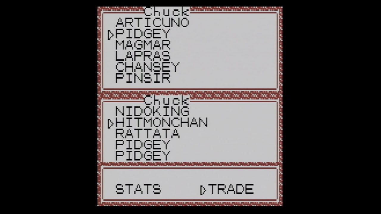 Pokemon Red/Blue - Trading over more pokemon from Blue to Red - YouTube