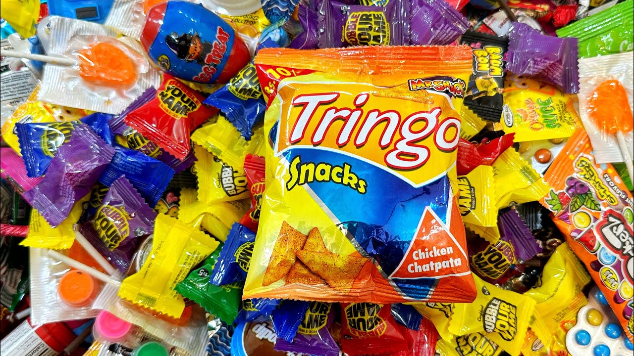 Satisfying Video | Yummy Rainbow TRINGO Snacks,Chocolates and Lollipops ...