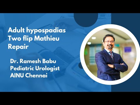 Adult hypospadias two flip Mathieu repair @Pediatric-Urologist - YouTube