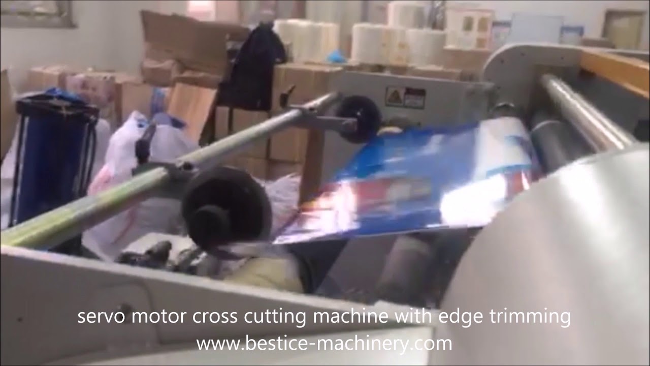high speed servo precision paper cross cutting machine with auto ...