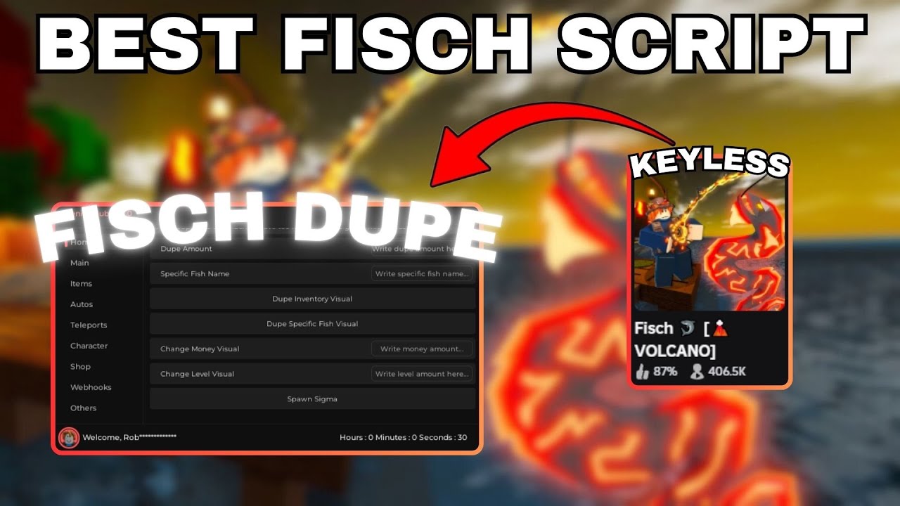 Roblox FISCH Script GUI Auto Farm, DUPE, Auto Sell, Much More! - YouTube