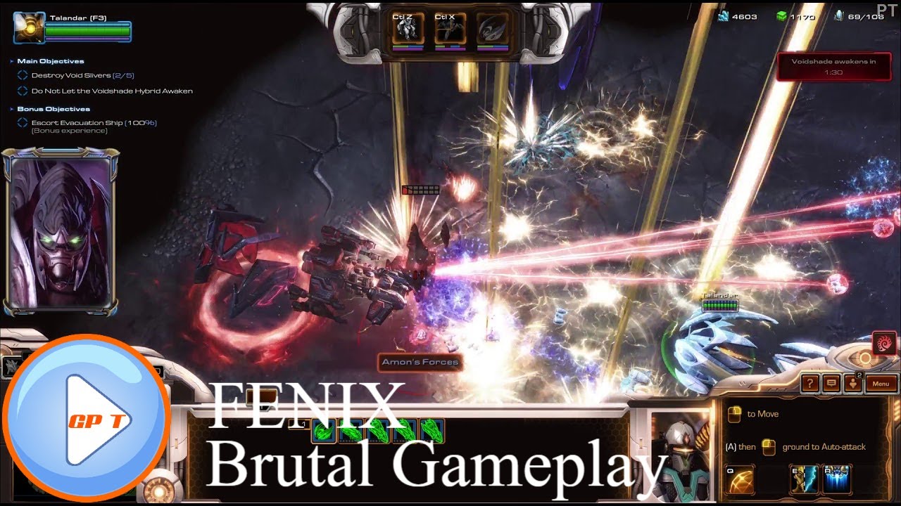 StarCraft 2 Co-op Mission: Scythe Of Amon Brutal Gameplay With Fenix ...