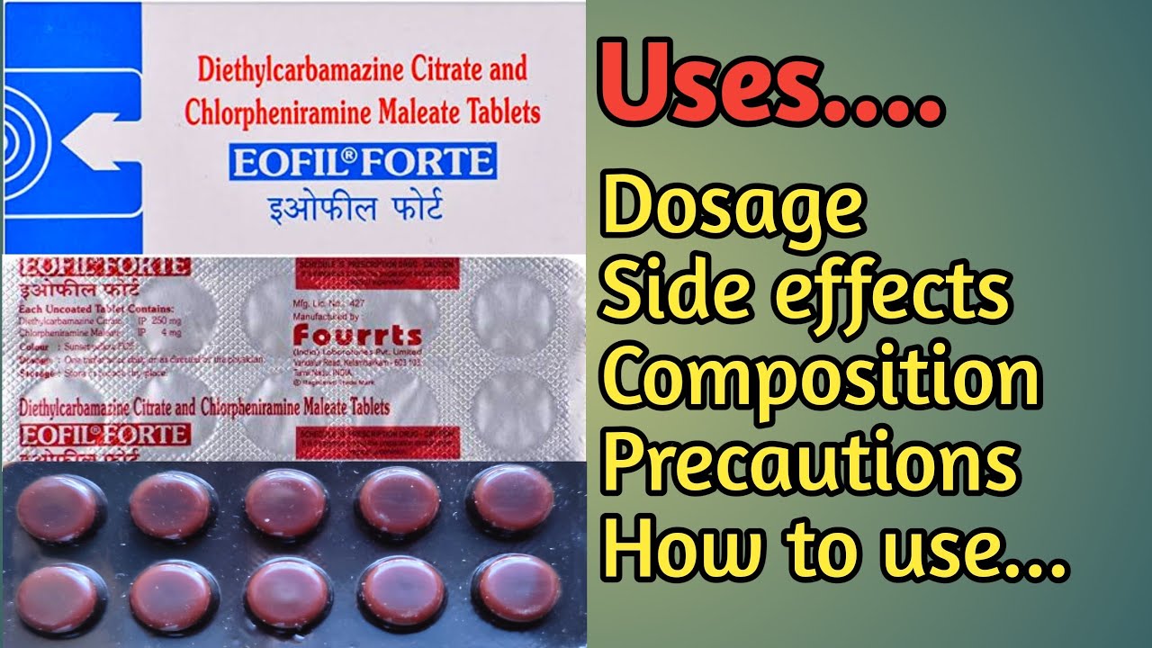 Eofil Forte tables uses & side effects in telugu@myvillagemedicine ll ...