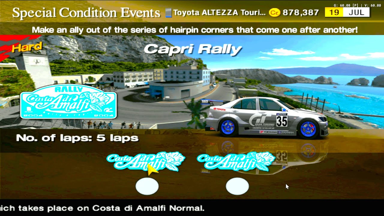 toyota altezza toring car '1 [granturismo 4] capri RALLY (HARD) - YouTube