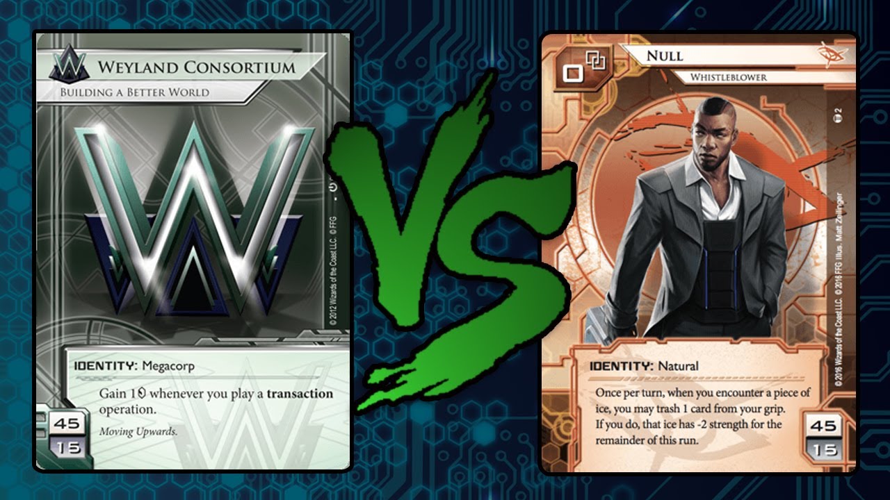 Android: Netrunner - Crash Test #336 Weyland BaBW Ice and Money VS Null ...