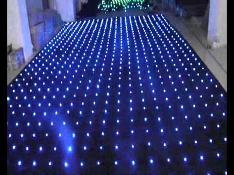 LED vision curtain Full 7 colour 3in1 LEDs www.gznovel.com - YouTube