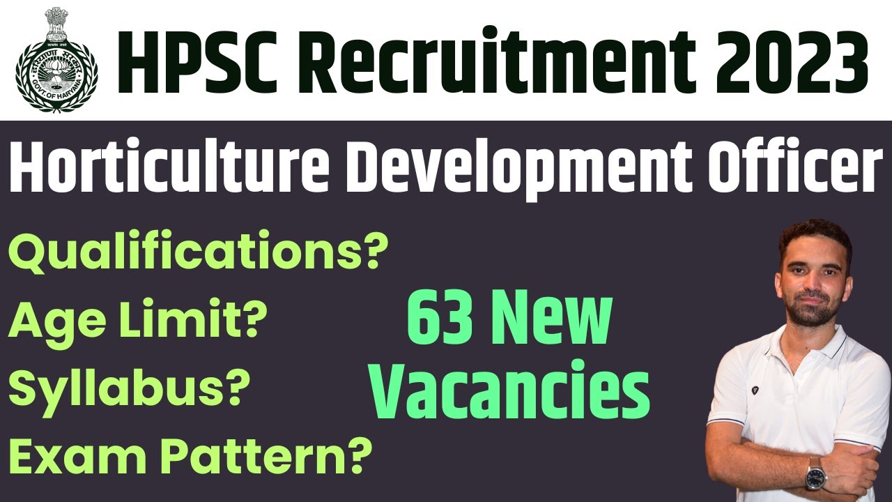 HPSC HDO Recruitment 2023 | Notification Out, Qualification, Syllabus ...
