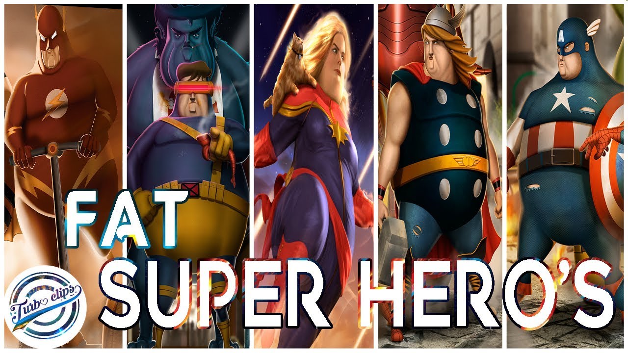 All Super Hero Characters As Fat Versions | Marvel | DC | Dragon-Ball ...