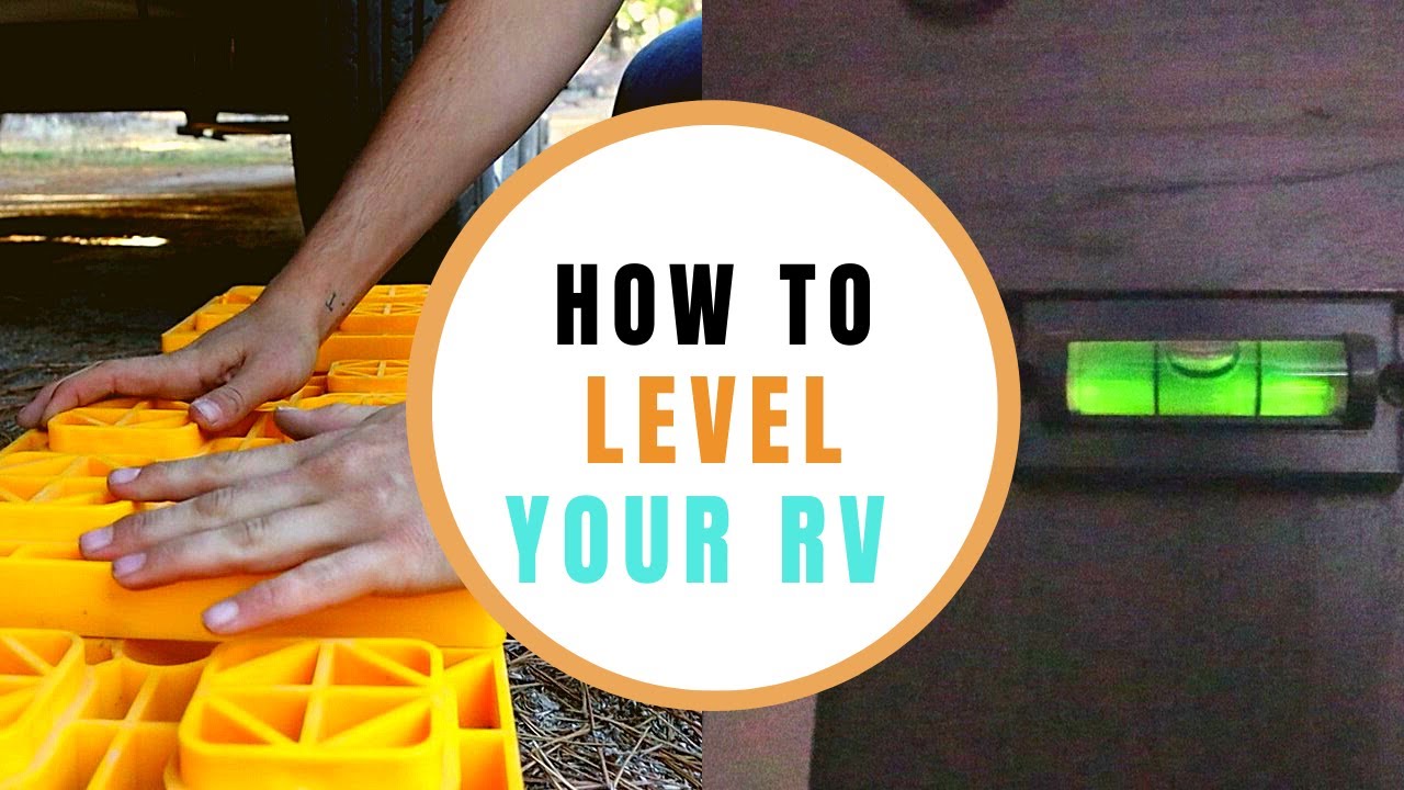 How to level my travel trailer / how to level a RV - YouTube